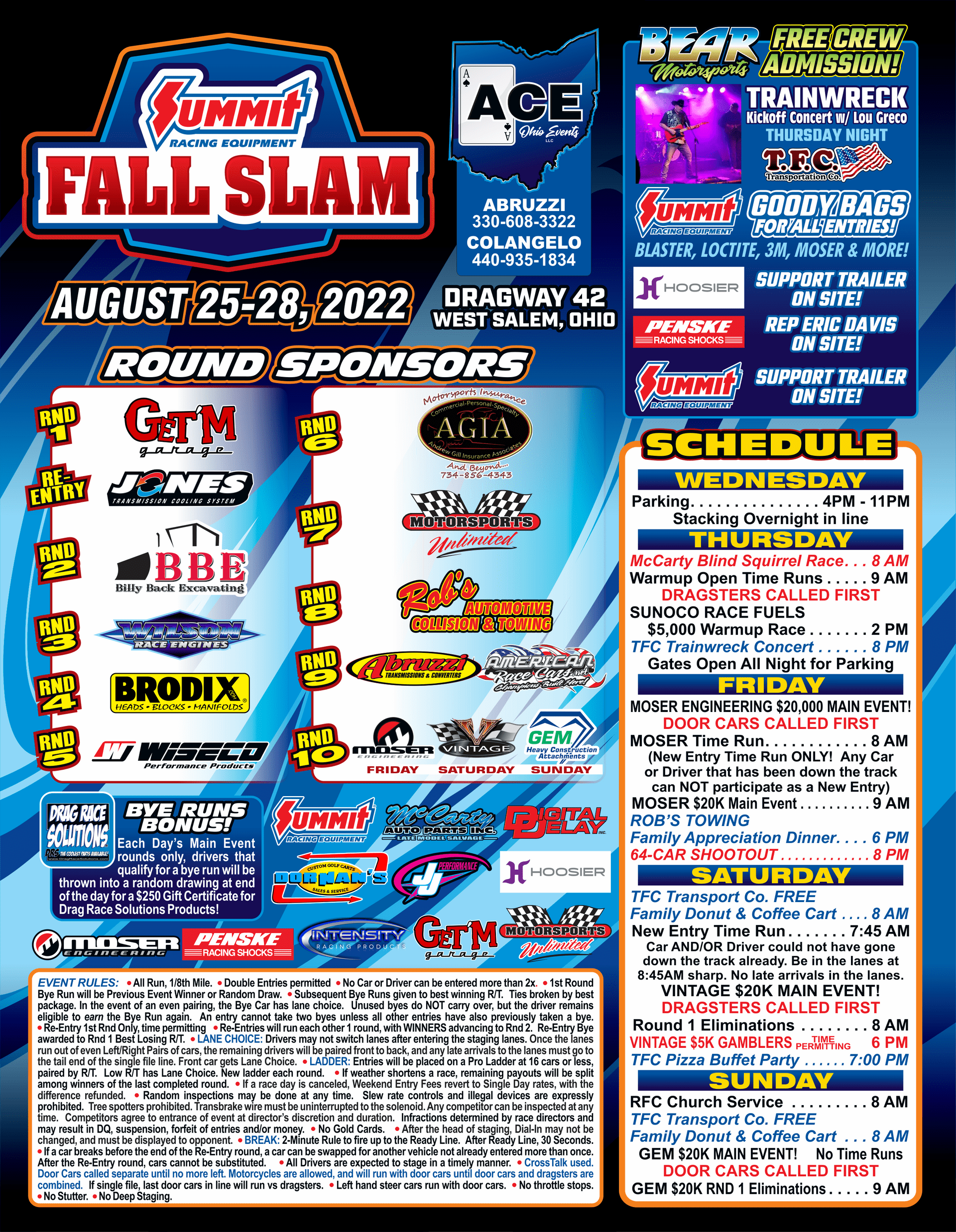 Fall Slam Triple 20's - 2022 - Ace Ohio Events